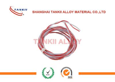 China SC Thermocouple Compensation Cable PTFE Insulation 2 Core AWG 20 Black Red for sale