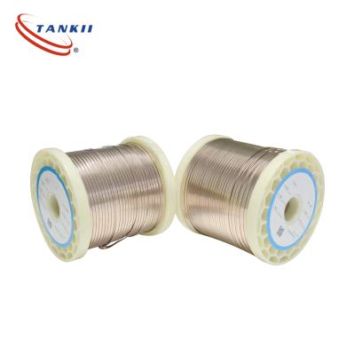 China Non-Magnetic CuNi6 Copper-Nickel Alloy Flat Wire 0.6x3mm for Low-Voltage Circuit Breakers for sale