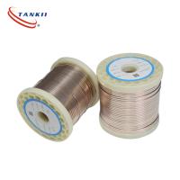 China CuNi6 Copper Nickel Alloy Wire 0.6mm Round 0.2x5mm Ribbon High Tensile Strength for Heating Cables for sale
