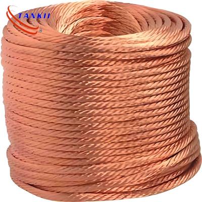 China CuNi2 Copper Nickel Alloy Stranded Wire 0.05 Ohm mm2m Resistivity 200C Max Temp for sale