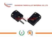 China J Type Thermocouple Connector 220V Mini Male Plug Black Fe-CuNi for sale