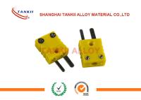China Yellow Green Type K Thermocouple Wire Connectors Plug Mini Male Female 2 Pin for sale