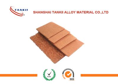 China Red Copper Metal Foam Sheet Low Ash Rate Fire Extinguisher Width 50-960mm for sale