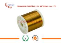 China Type T Thermocouple Wire 0.1mm Copper Constantan Kapton Enamelled 300C for sale