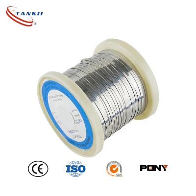 China Nichrome 80 Wire Ni80Cr20 Flat Wire for Heating Elements 1250°C Max for sale