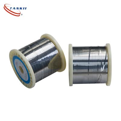 China Copper Nickel Alloy Flat Wire 0.3x2.0mm CuNi10 Thermal Relay Heating Element Strip for sale