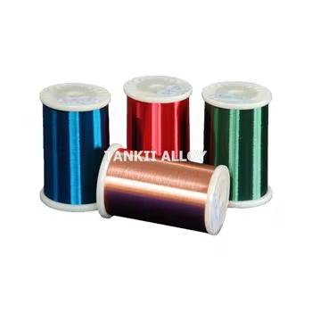 China Enamelled CuNi44 Copper Nickel Alloy Wire Polyester-imide Insulation 0.01-10mm Resistance Heating for sale