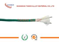 China 200C PTFE Insulated KX Thermocouple Cable IEC Color Code 2 Core Solid or Stranded for sale