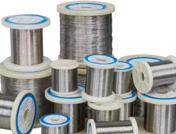 China Constantan CuNi44 Wire with 0.49 Resistivity for Electric Elements in Annealed and Hard State with Bright Surface for sale