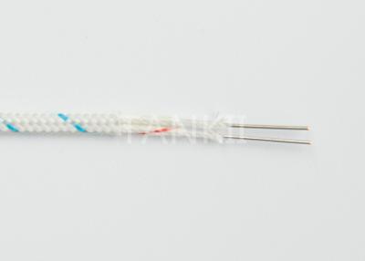 China K Type Solid Thermocouple Wire 24 AWG 26 AWG Single Fiberglass Insulation 260°C for sale