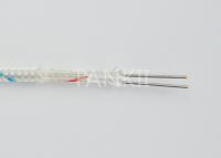 China Fiberglass Insulated 24AWG K Type Thermocouple Extension Wire 1000°C High Temperature for sale
