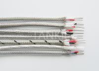 China 26AWG-36AWG Thermocouple Cable Fiberglass Stainless Steel Braided Sheath 260°C for sale