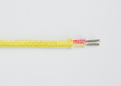 China Copper Constantan Type T Thermocouple Extension Wire -50°C to +400°C Temperature Range with Fiberglass PVC PTFE Insulation for sale