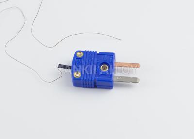 China T Type Ultra Thin Thermocouple Wire 0.08mm 40AWG with Mini Blue Connector for Medical Temperature Measurement for sale