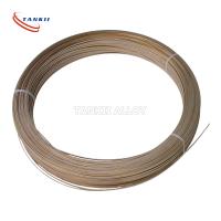 China Copper Based Alloy Manganin 6J13 Soft Bare Wire Coil 10mm x 1mm Flat Ribbon for sale