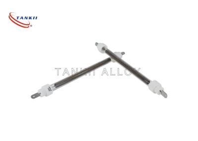China Quartz Ceramic Tube Heating Element with Nichrome FeCrAl Alloy Wires 1300C 20000H for sale