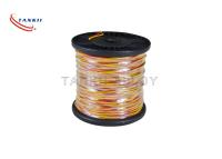 China Fiberglass Insulated 2x0.711mm K Type Thermocouple Cable 1000°C for sale