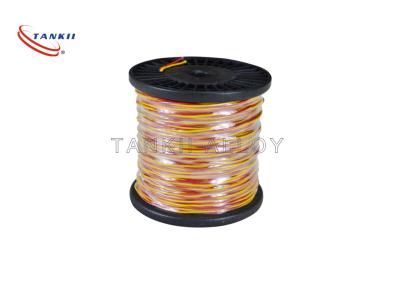 China Fiberglass Insulated 2x0.711mm K Type Thermocouple Cable 1000°C for sale