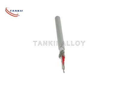 China Silicone Rubber Insulated 7x0.2mm RTD Resistance Cable with Stainless Steel Braid 200°C for sale