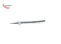 China 2x1.5mm Glass Fiber JX KX Thermocouple Extension Cable SS304 Braided for sale