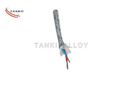 China Fiberglass Insulated K Type Thermocouple Wire 7x0.3mm Stainless Steel Screened for sale