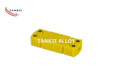 China Alumina Ceramic RTD Type K Thermocouple Connector with 650°C Rating and Polarized Pins for Industrial Temperature Sensors for sale