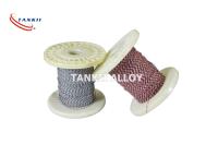 China Fiberglass Insulated Thermocouple Cable 2x0.711mm Type E NiCr CuNi High Temperature for sale