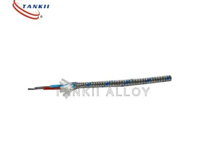 China Glass Fiber Insulated Thermocouple Cable T Type 0.1mm Conductor 260°C for sale
