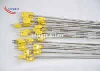 China SS304 Sheath MgO Insulated Thermocouple Sensor with Male Connector 0.5-12.7mm OD for sale