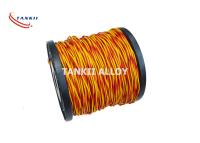China G Glassfiber Insulated Type K Thermocouple Extension Cable 2x0.72mm 510°C for sale