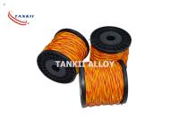 China Vitreous Silica Fiber Insulated Type K Extension Wire 22SWG 1100C for sale