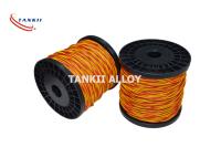 China 22SWG Q Glass Fiber Type K Thermocouple Extension Cable 500m Spool NiCr-NiSi 704°C for sale