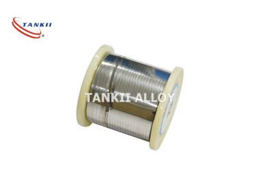 China NiCr8020 Bright Flat Wire 0.15mm Width Chromel A Alloy for Sealing Machine Pit Furnace for sale