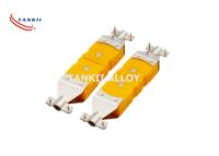China Type K Male-Female Thermocouple Connector with Integral Wire Clamp - Yellow ANSI Color, 10pcs Package for sale