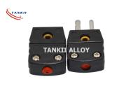 China Mini J-Type Thermocouple Connector Plug Set Male/Female 10A 360°F Temperature Rating for sale