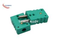 China Green Type K Thermocouple Connector Set - 10 Pieces (5 Male + 5 Female) with 250°F Temperature Rating for sale