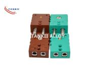China Polarized Solid Pin 16A J Type Thermocouple Connector with ANSI Color Coding for Temperature Sensors for sale
