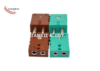 China Polarized Solid Pin 16A J Type Thermocouple Connector with ANSI Color Coding for Temperature Sensors for sale