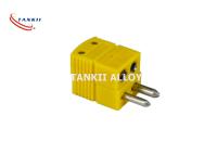 China K-Type Thermocouple Wire Connector Set - 10 Male & 10 Female Plugs, Yellow ANSI Color, ISO9001 Certified for sale