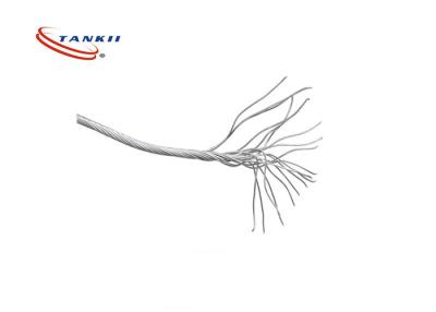 China 7 Core Stranded Silver Plated Copper Alloy Wire 0.016-0.05mm Bright Surface for sale