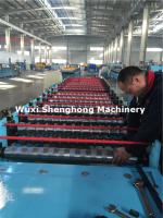 China Hydraulic Metal Glazed Roof Tile Making Machine , Tile Forming Machine for sale