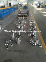 China Coated Sheet Steel Cold Roll Forming Machine With Touch Screen PLC Frequency Control for sale