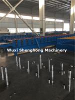 China Coated Sheet Steel Cold Roll Forming Machine With Touch Screen PLC Frequency Control for sale