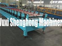 China Colored Steel Self-locked Roofing Tile Machine with 0.6m Width Coil for sale