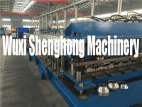 China Roofing / Wall Panel Sheet Metal Roll Forming Machines With Upright Columns for sale