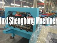 China 33 KSI Yield Stress Metal Sheet Cold Roll Forming Machine / Tile Roll Forming Machine for sale