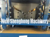 China 4m Length Roof Flashing Gutter Making Machine With Gearing Rigging for sale
