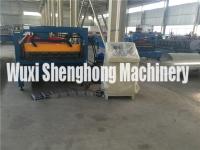 China Blue Color High Strength Metal Deck Roll Forming Machine Big Wave Length for sale