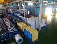 China Foaming Sandwich Panel Production Line  With PU Forming Density 40 kg / m3 for sale