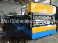 China Double Layer Corrugated Sheet Roll Forming Machine With Hydraulic Station for sale